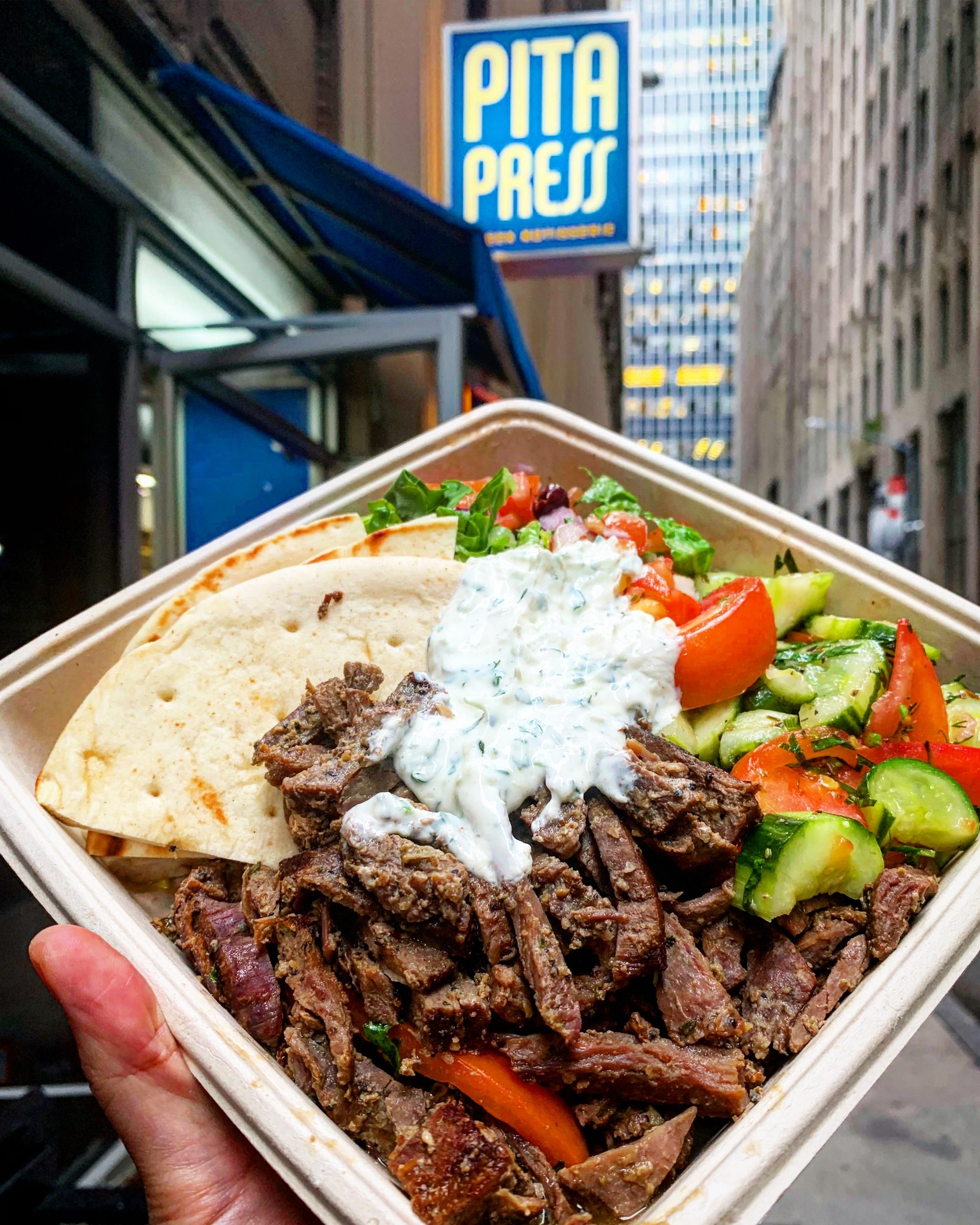 Pita Press -Lamb & Beef Plate - Yohana Yoshe | The Pretend Blogger